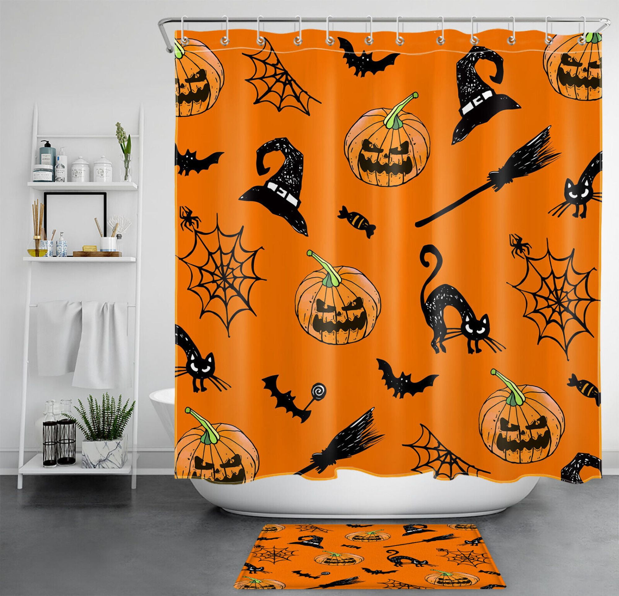 Spooky Halloween Castle Shower Curtain Create A Hauntingly Festive