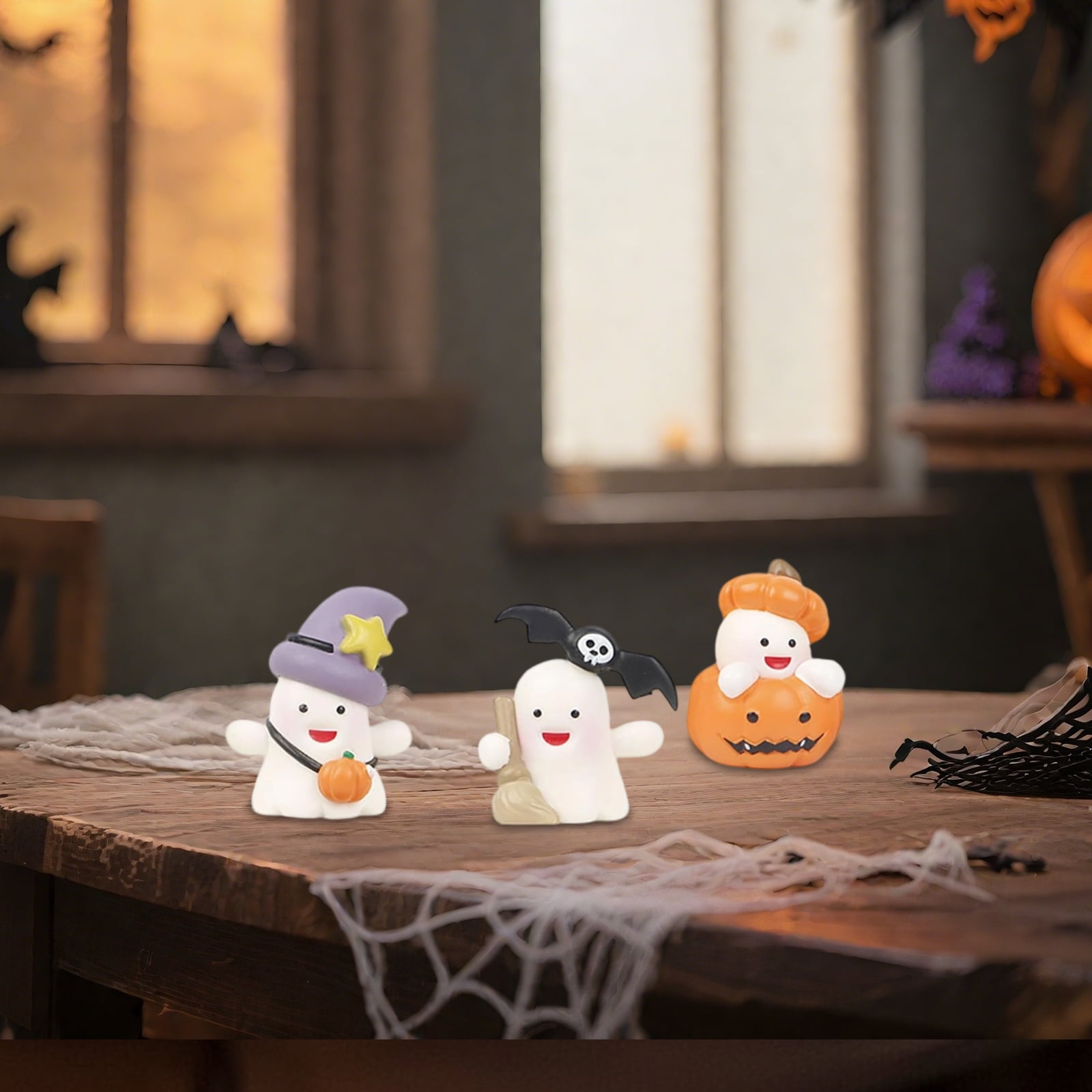 Spooky Halloween Ghost Decorations Cute Tiny Trick or Treat Ghost ...