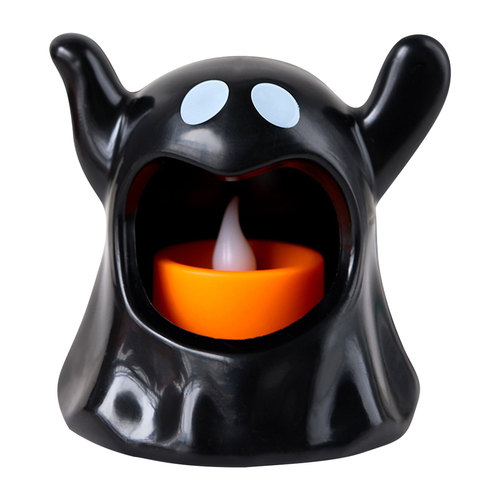 Spooky Halloween LED Lantern Decor with Floating Ghost - Flameless ...