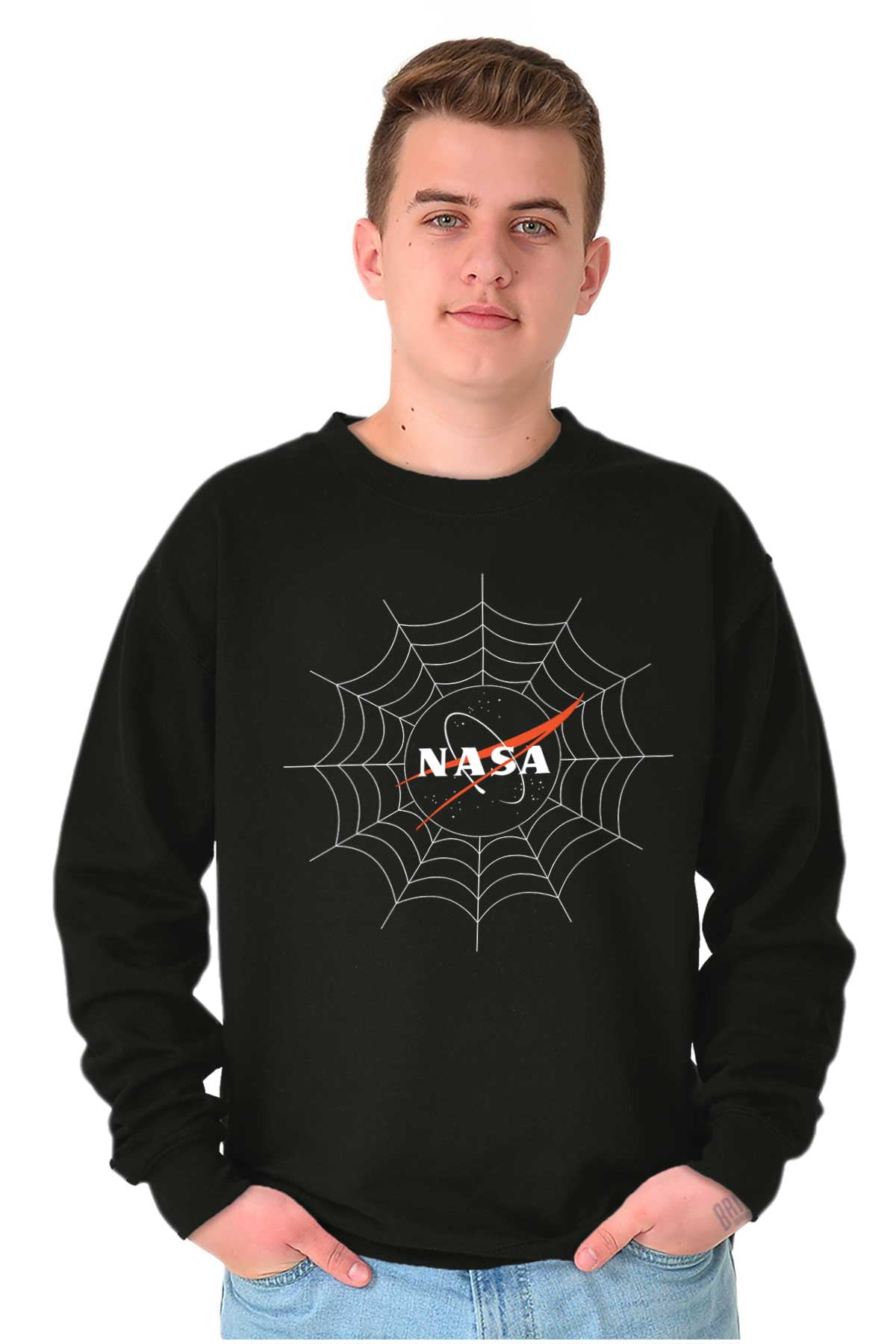 Spooky Halloween NASA Spider Web Unisex Plus Size Sweatshirt Brisco ...