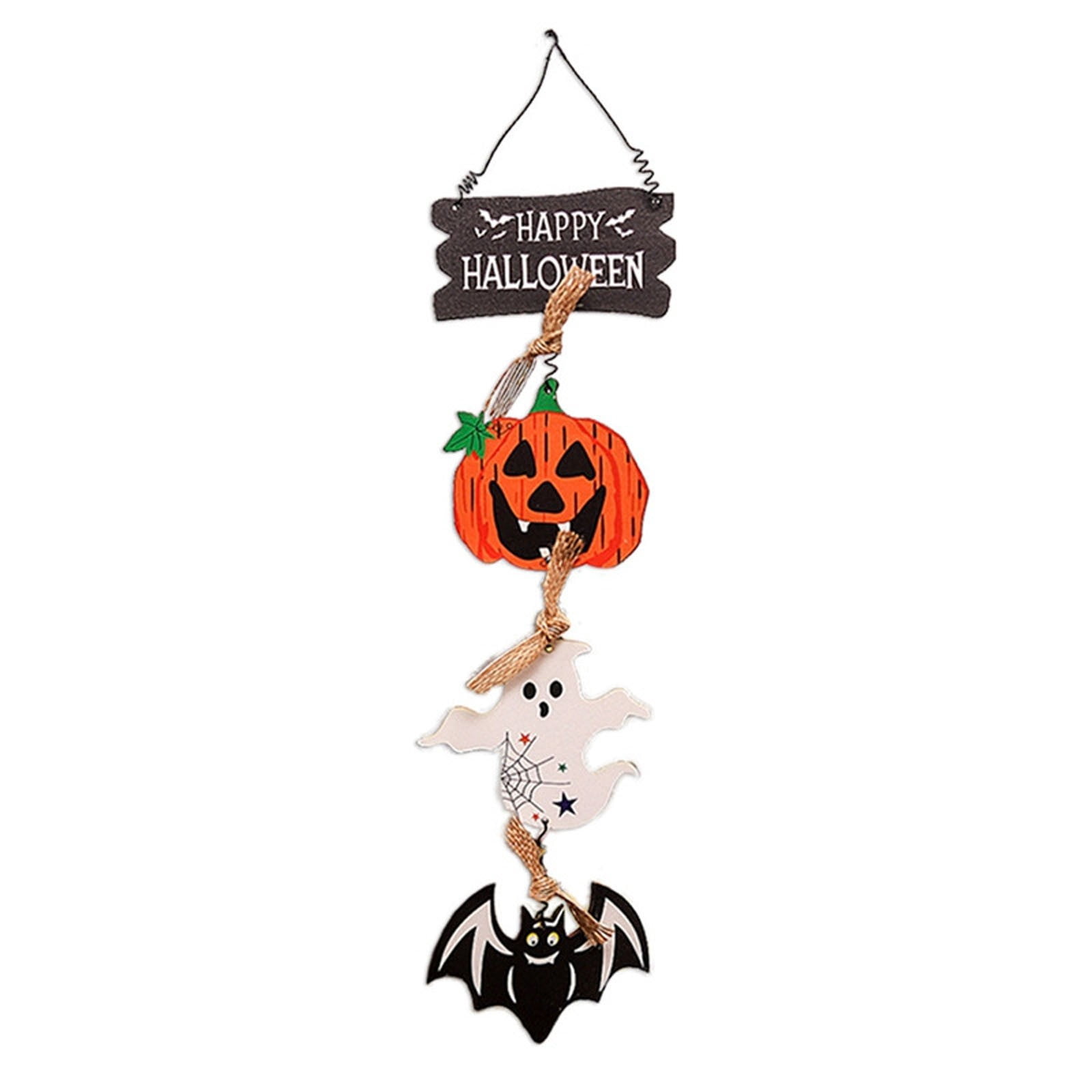 Spooky Halloween Pumpkin Skeleton Door Sign – Reusable Indoor/Outdoor ...