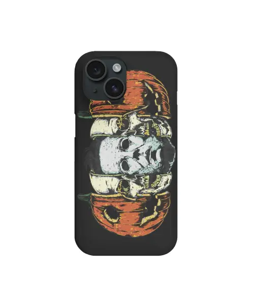 Spooky Halloween Retro Pattern Phone Case for iPhone 16 15 14 13 12 11 ...