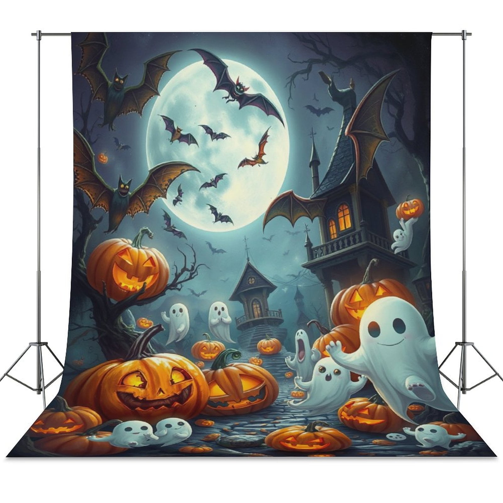 Spooky Halloween Scene Photography Backdrops Adult Photostudio Props ...