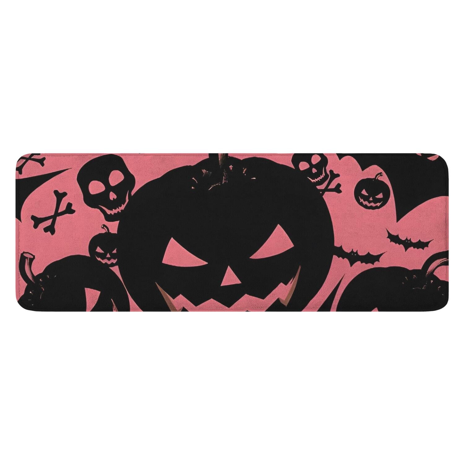 Spooky Halloween Silhouette Pattern Kitchen Rug Mat,Kitchen Runner Rugs ...