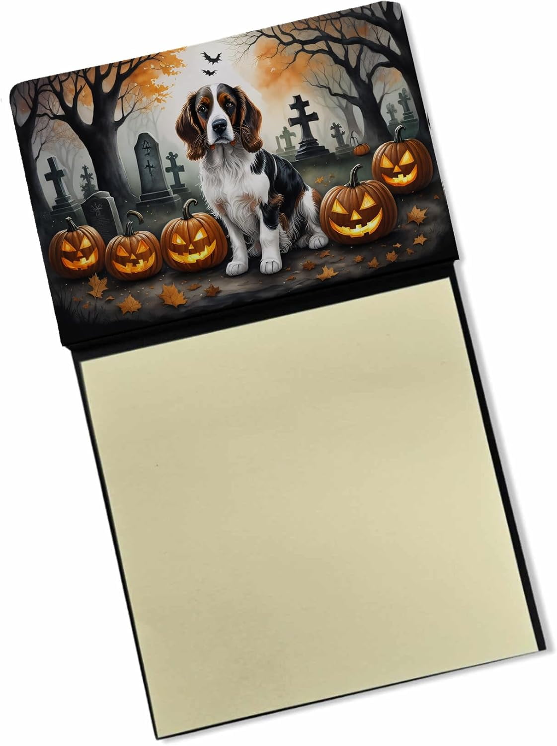 Spooky Halloween Sticky Note Holder Refillable Dispenser Self-Sticky ...