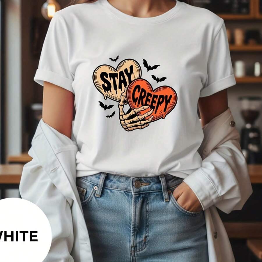 Spooky Halloween T-S-Hirt, Horror Theme Graphic, GhosT-S And Goblins Design, Perfect For ...