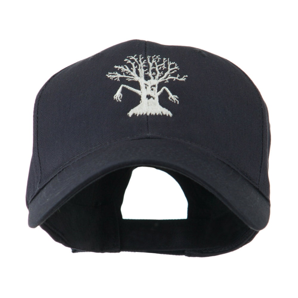 Spooky Halloween Tree Embroidered Cap - Navy OSFM - Walmart.com