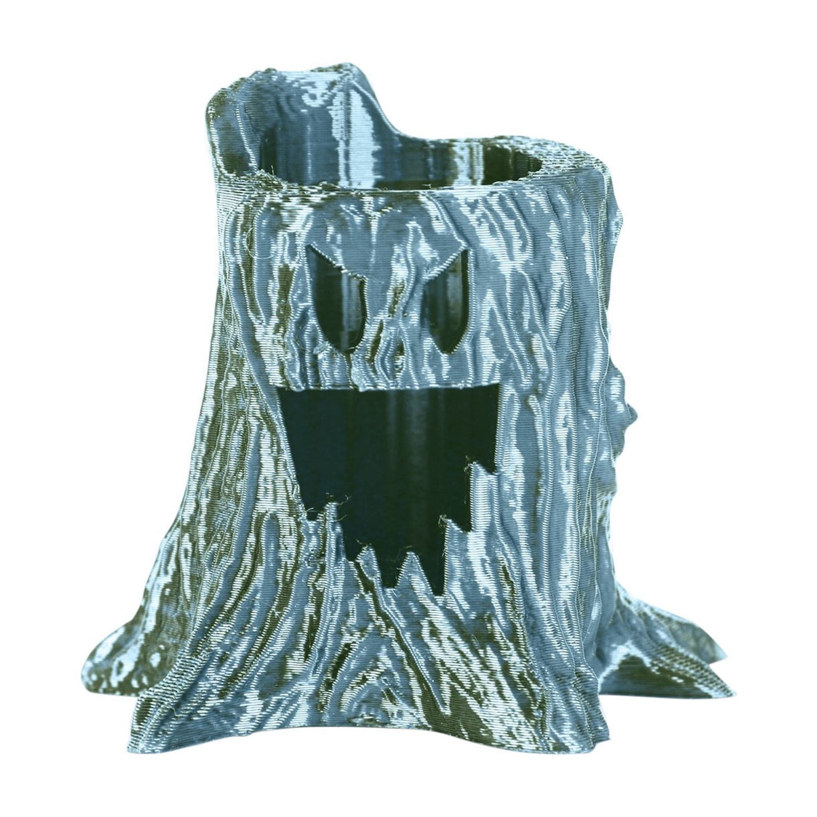 Spooky Halloween Tree Stump Decor Red and Black Haunted Forest ...