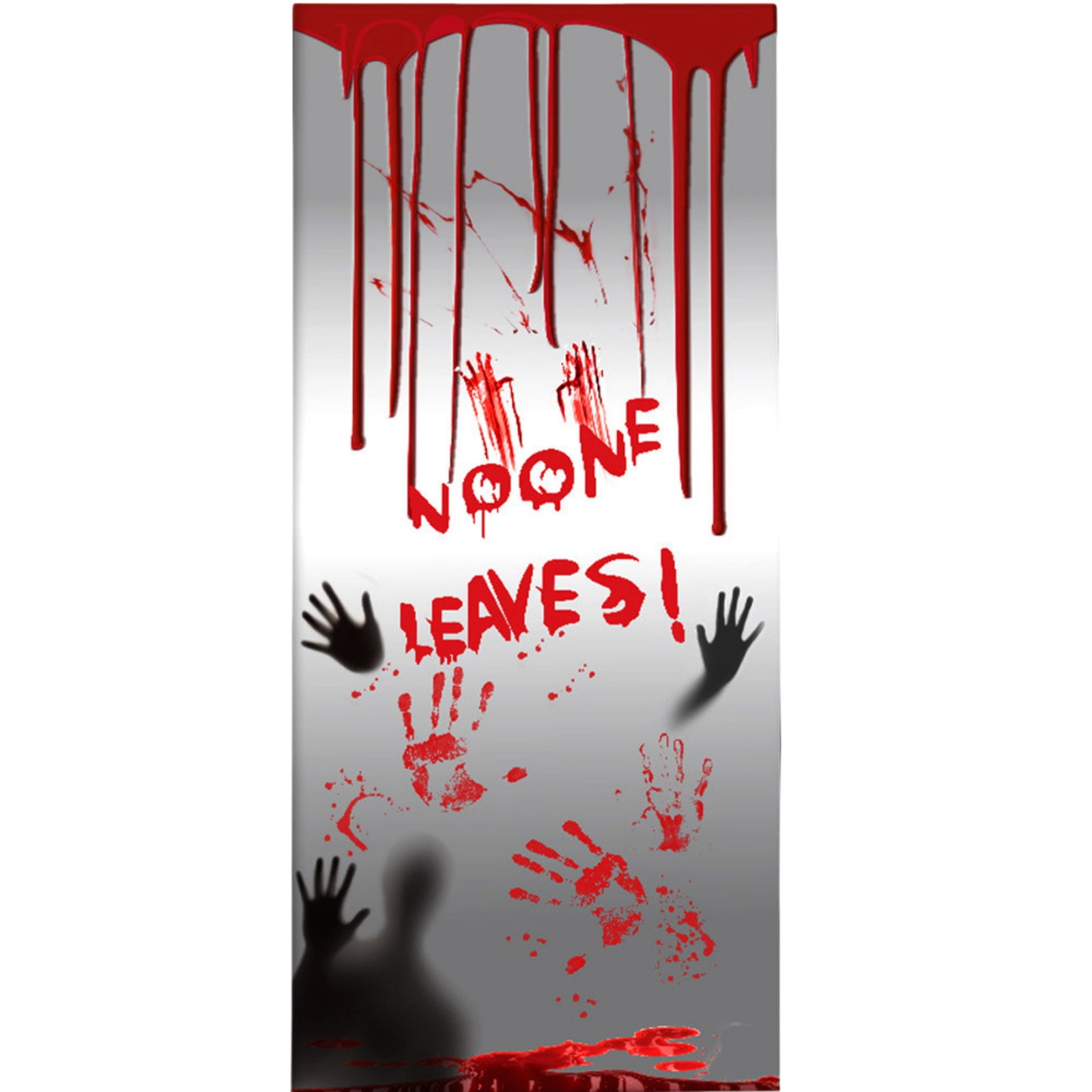 Spooky Halloween Window Decorations,Bloody Handprint Window Decals ...
