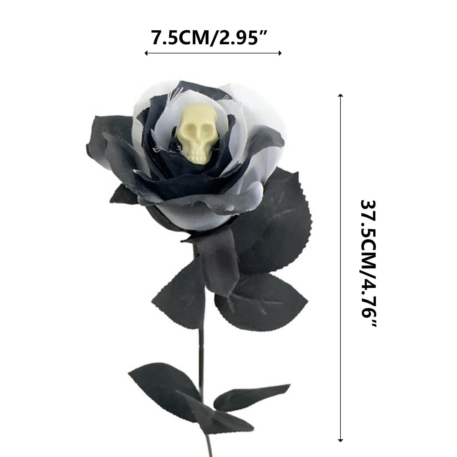 Spooky Haunted House Artificial Gothic Roses with Hand Bones Eyes ...
