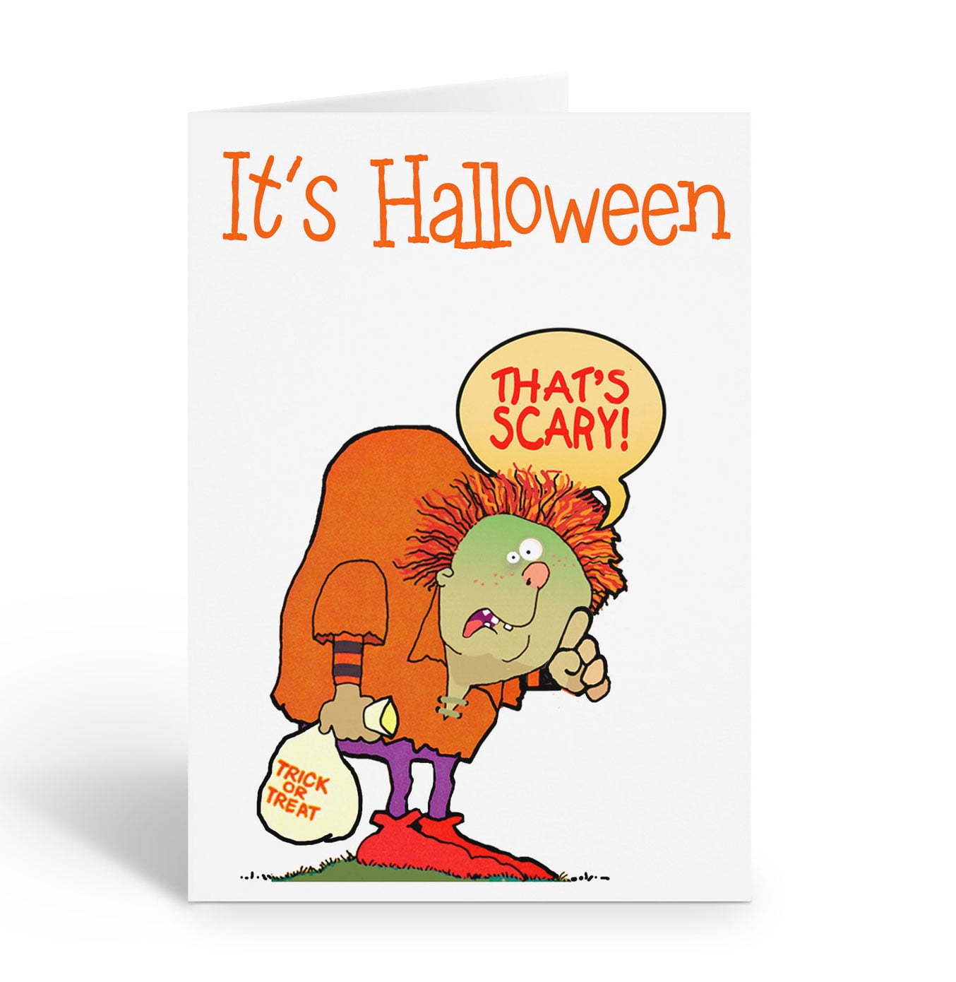 Spooky Hunchback Halloween Card - 12 Cards with Envelopes - Halloween ...
