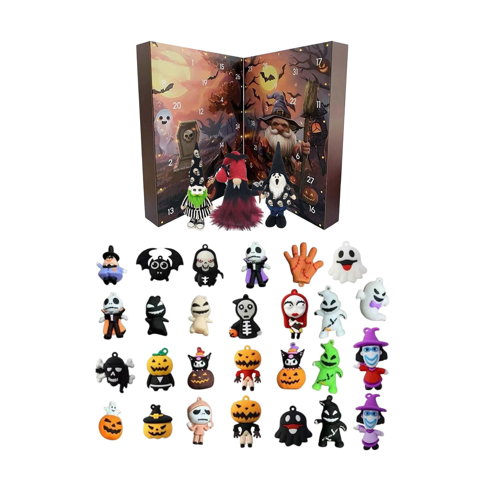 Spooky Light-Up Halloween Advent Calendar with 24 Days of Nightmare ...
