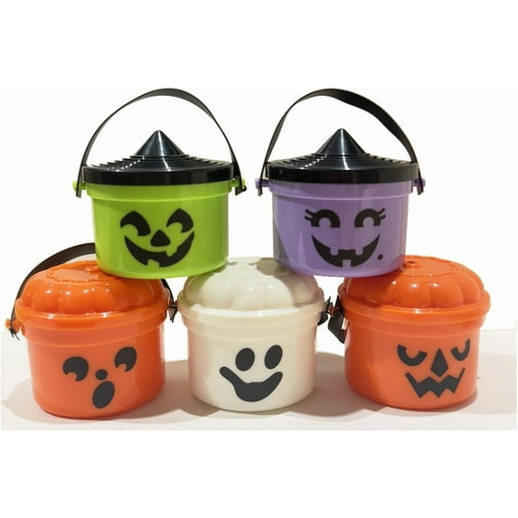 Spooky Mini Boo Bucket Figurines, Mini Halloween Nostalgia Bucket ...