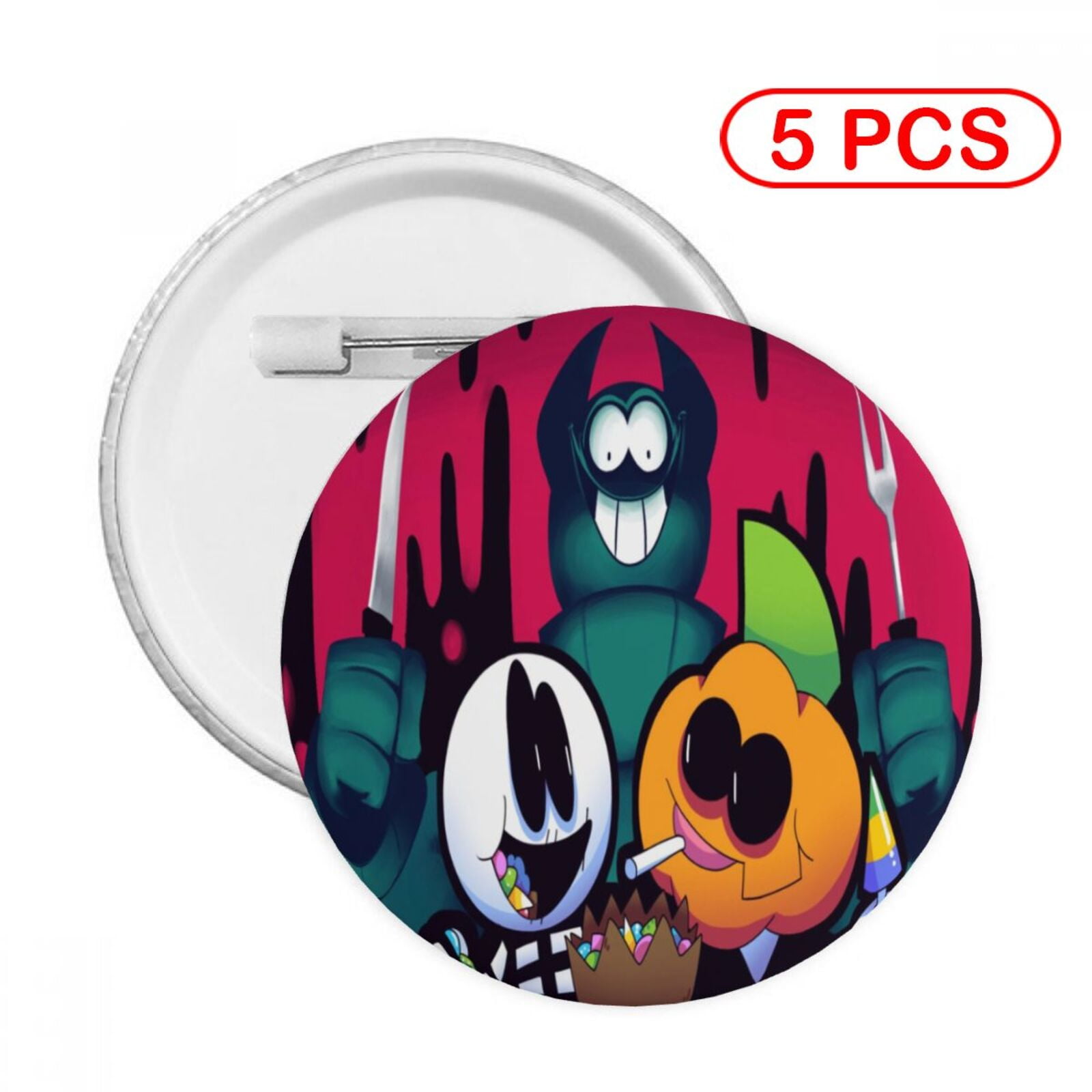 Spooky Month Button Pins Buttons Badges Pins For Women Men Round Badges ...