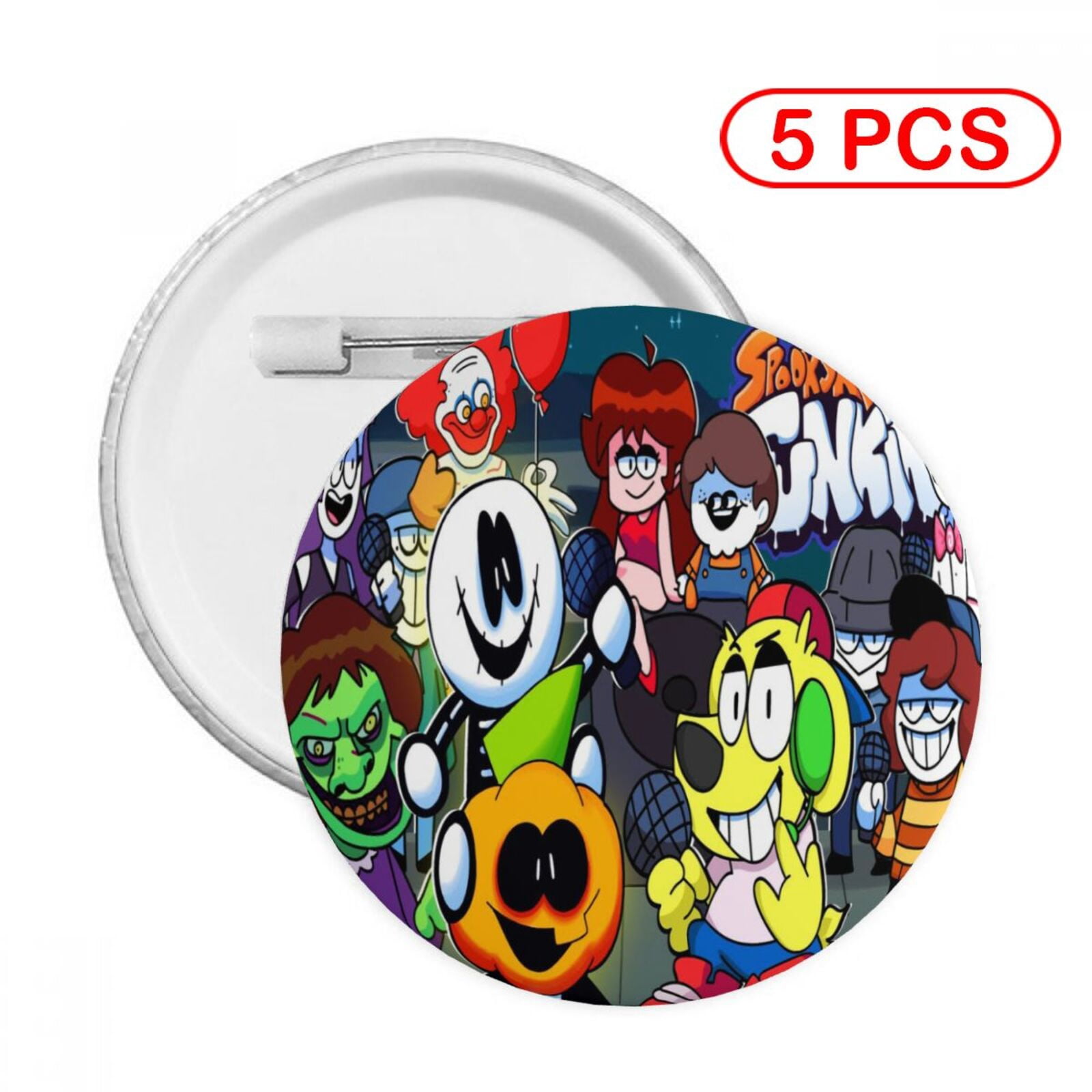 Spooky Month Button Pins Buttons Badges Pins For Women Men Round Badges ...