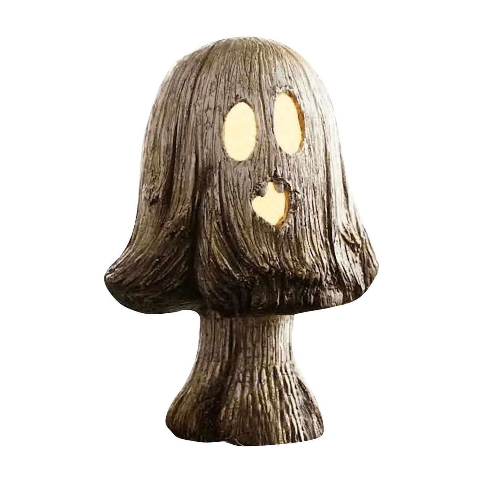 Spooky Mushroom Ghost Garden Statue, 8-Inch Halloween Garden Decoration ...