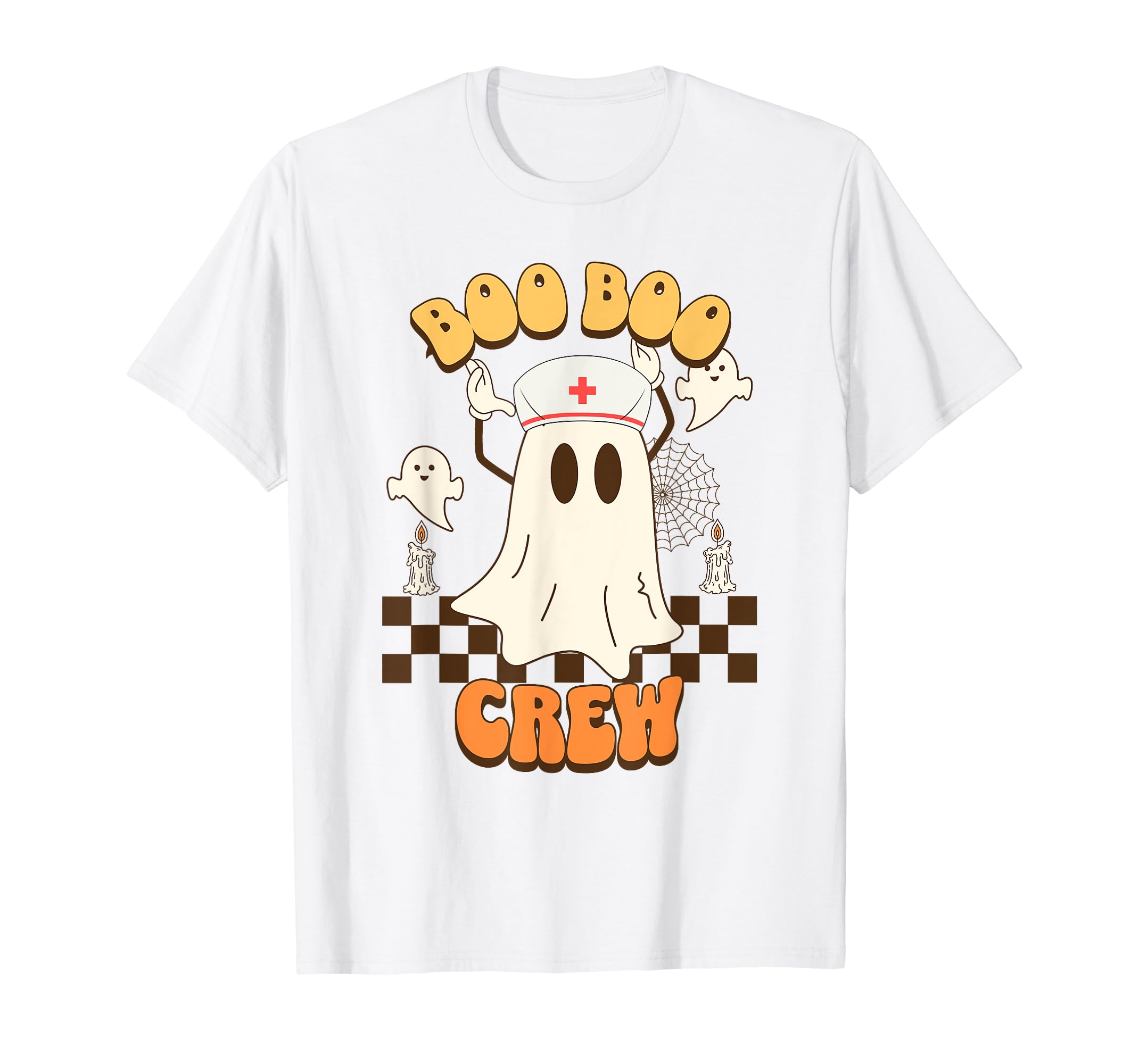 Spooky Nurse Halloween Doctor Fun with the Boo Crew T-Shirt - Walmart.com