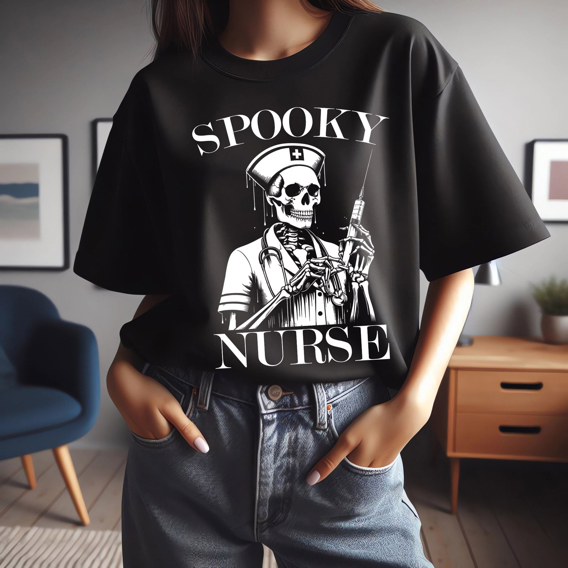 Spooky Nurse Shirt, Nurse Shirt, Halloween Nurse Shirt, Nursing Shirt ...