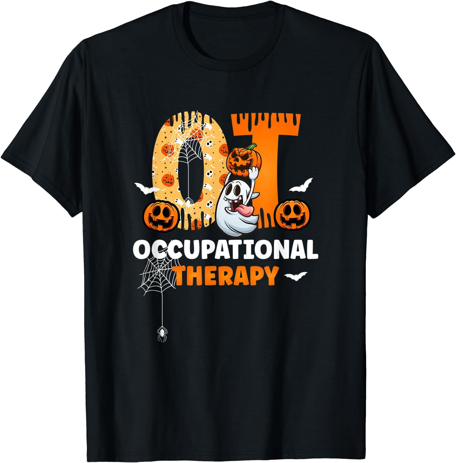 Spooky OT Occupational Therapy Therapist Halloween T-Shirt - Walmart.com