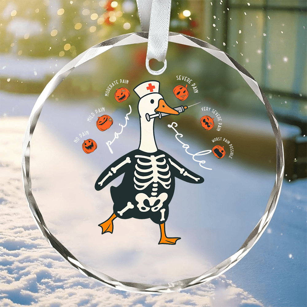 Spooky Pumpkin Pain Scale Pain Assessment Nurse Goose Ornament Home ...