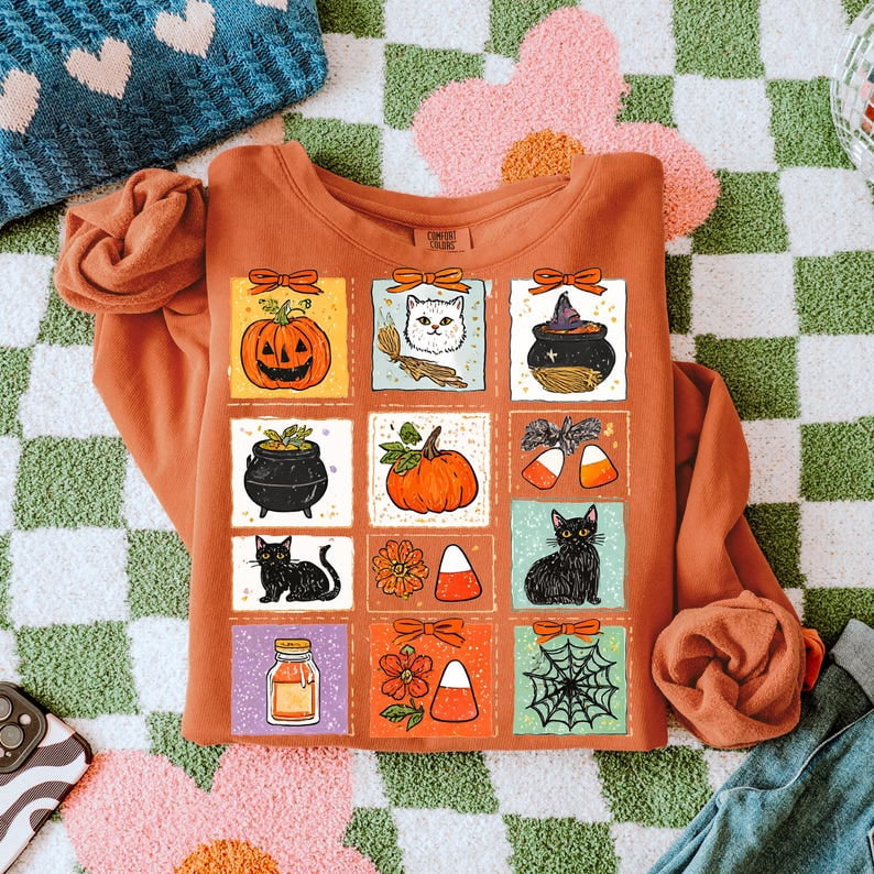 Spooky Retro Halloween Shirt for Kids – Toddler Boy Girl Fall Outfit ...