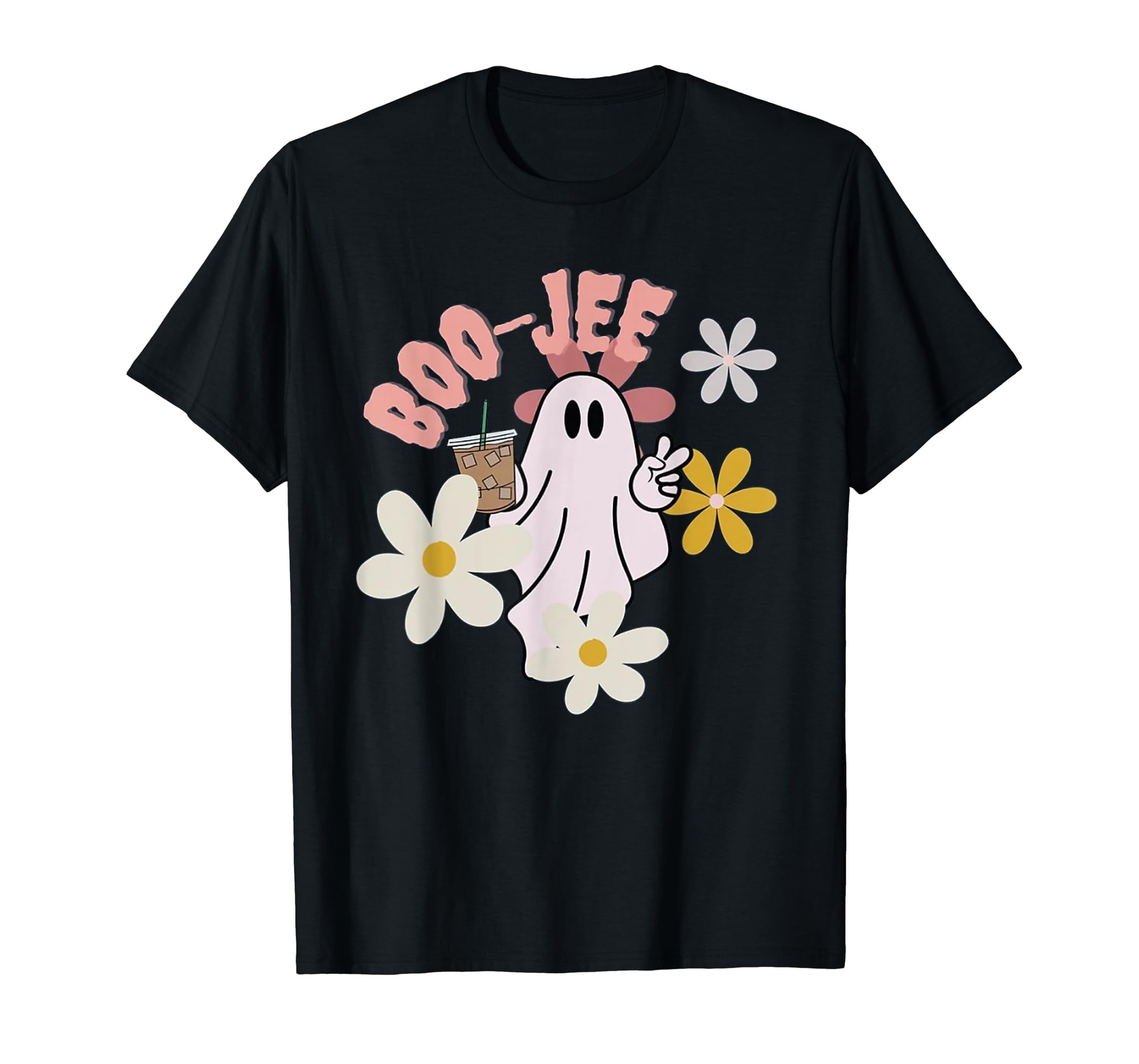 Spooky Season Cute Ghost Halloween Costume Boujee Boo-Jee T-Shirt ...