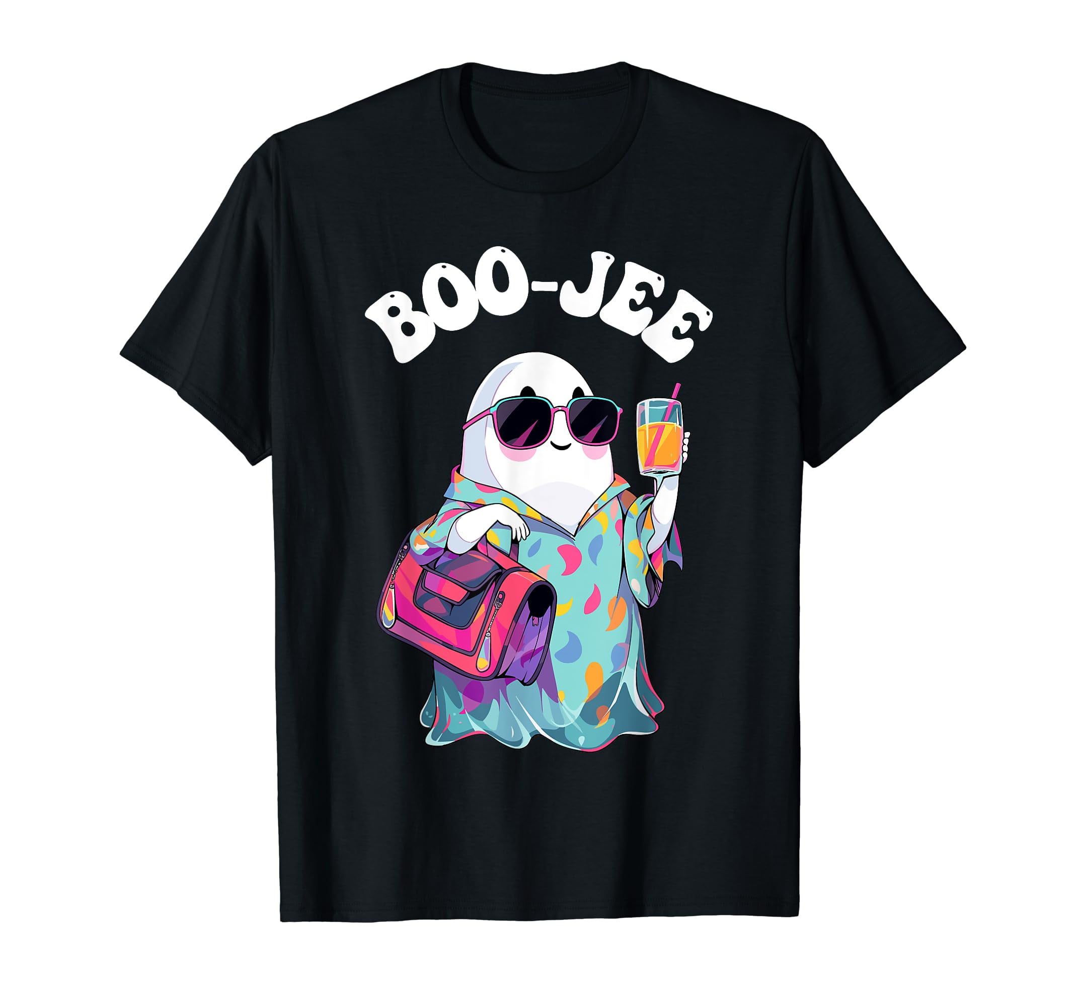 Spooky Season Cute Ghost Halloween Costume Boujee Boo-Jee T-Shirt ...