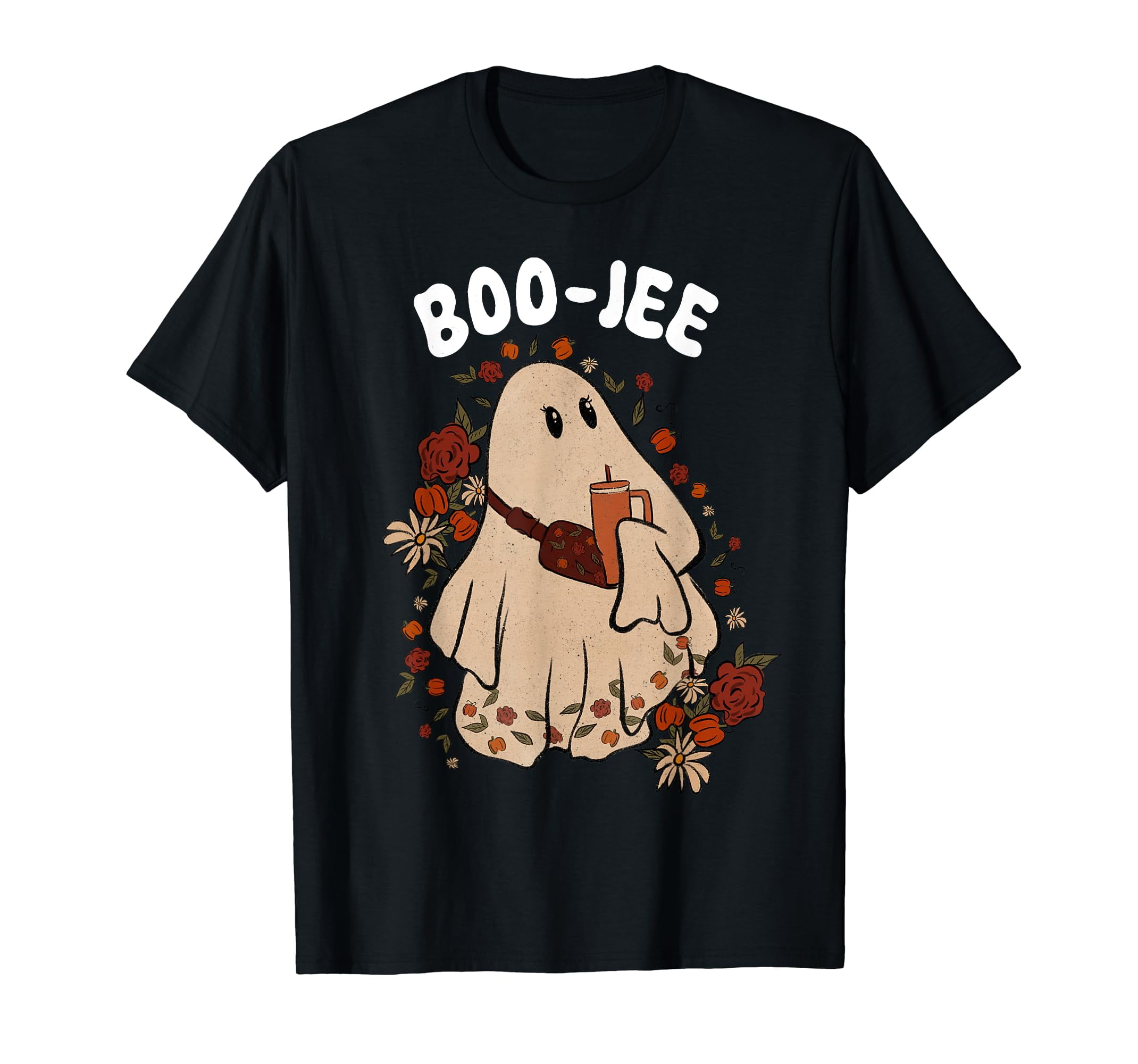Spooky Season Cute Ghost Halloween Costume Boujee Boo-Jee T-Shirt ...