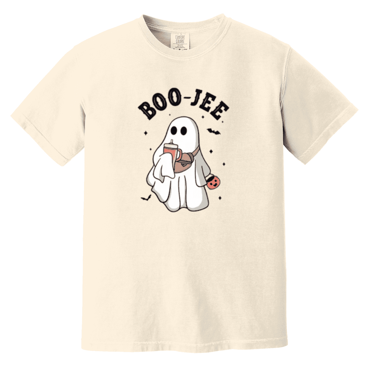 Spooky Season Ghost Retro Creepy Cute Halloween Graphic Comfort Color T ...