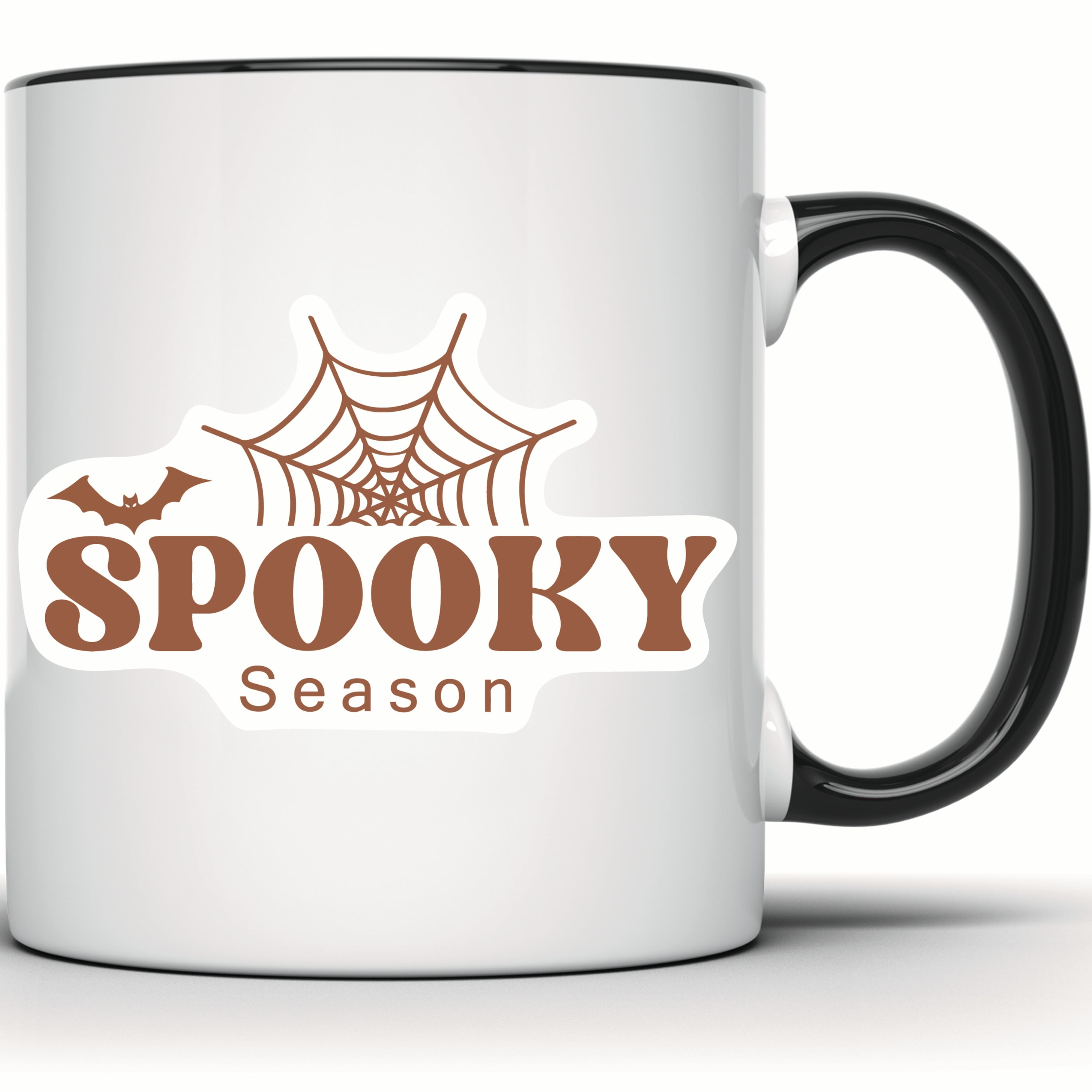 Spooky Season Halloween Mug | Bat and Spider Web Mug | Fall Autumn ...