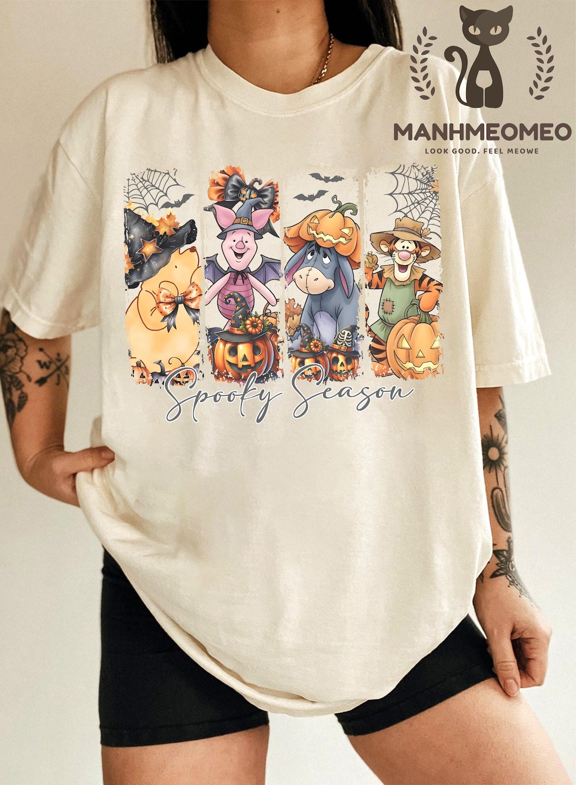 Spooky Season Winnie the Pooh Comfort Colors T-shirt, Disney Pooh ...