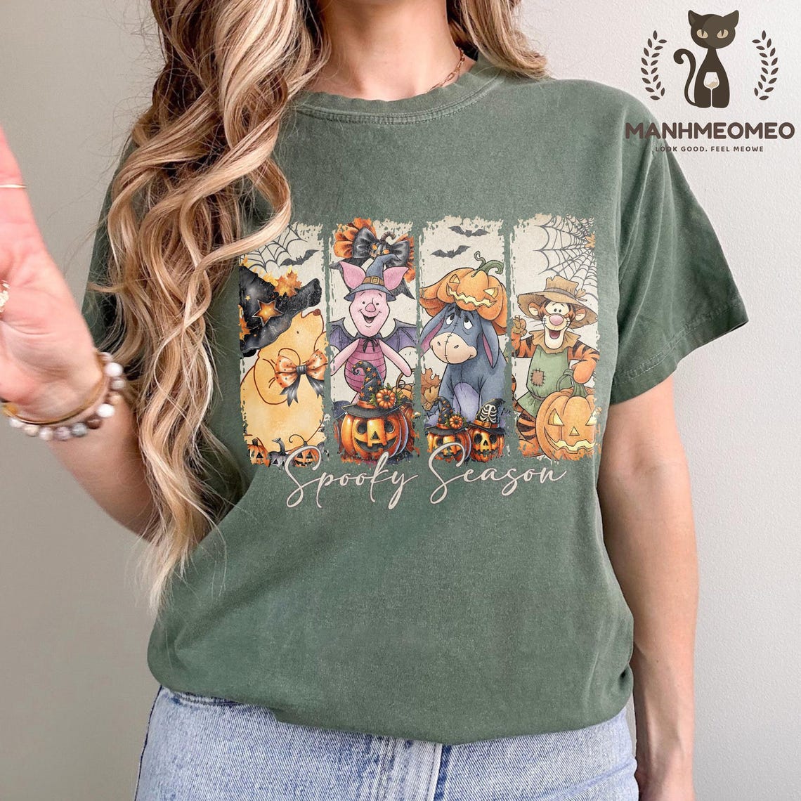 Spooky Season Winnie the Pooh Comfort Colors T-shirt, Disney Pooh ...