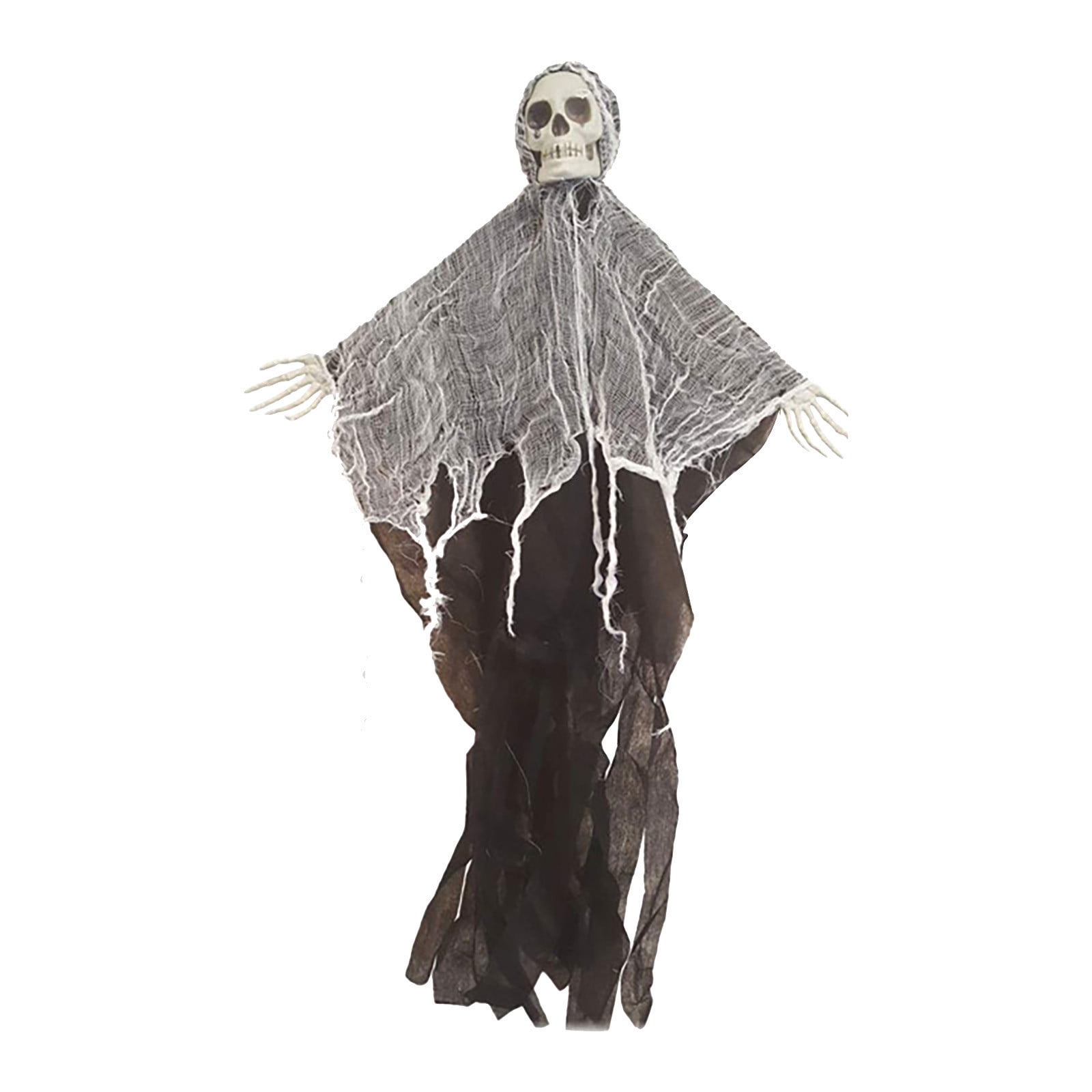 Spooky Skull & Ghost Hanging Decor Halloween Hanging Ornaments Set ...