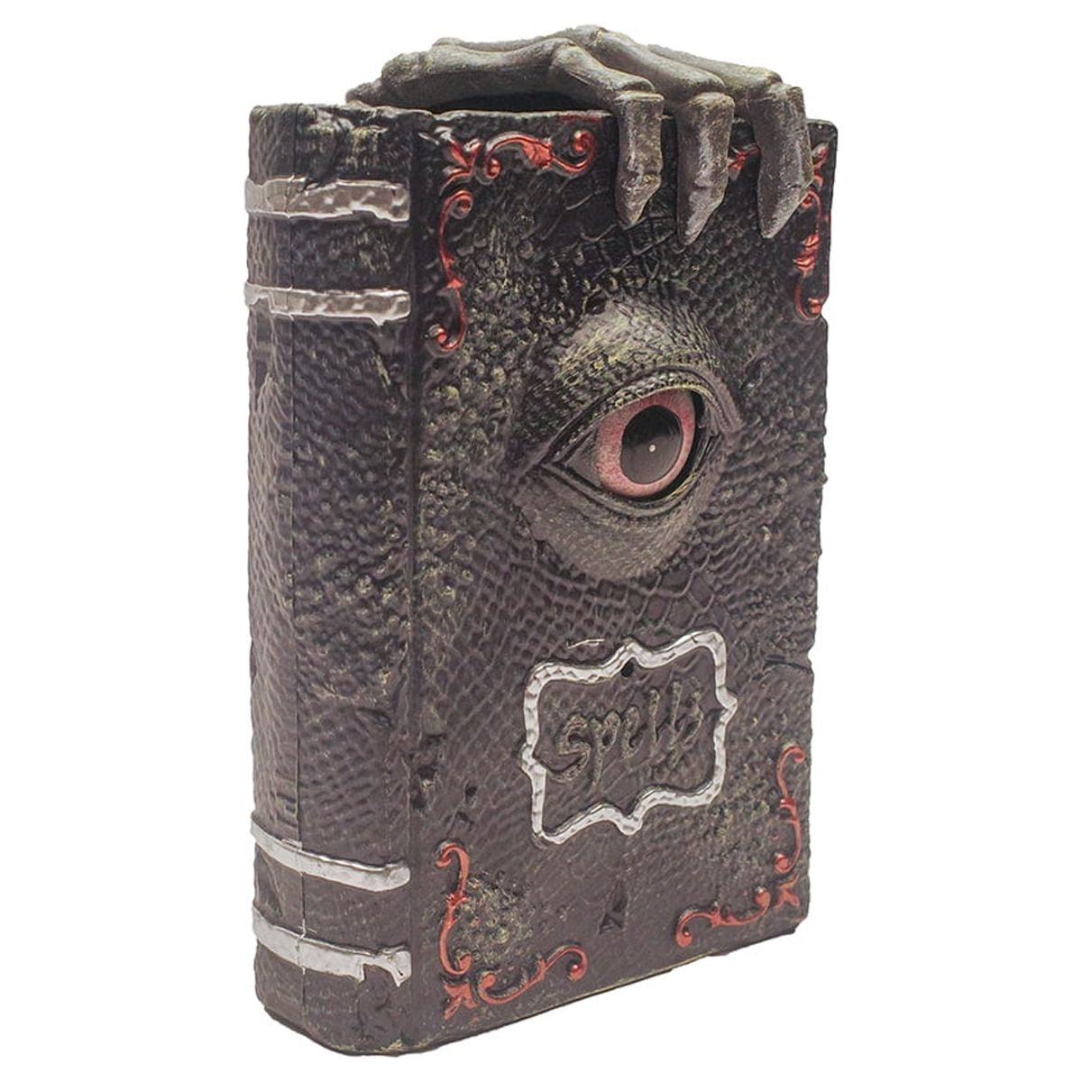 Spooky Talking LED Spell Book Haunted Eye Light up Halloween Prop ...