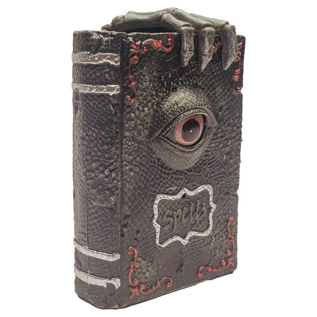 Spooky Talking LED Spell Book Haunted Eye Light up Halloween Prop ...