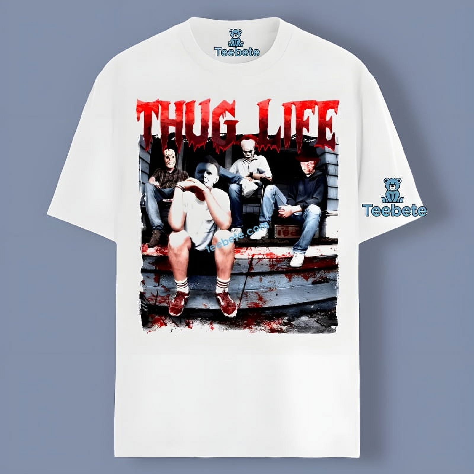 Spooky Thug Life Michael Myers Jason Voorhees Freddy Krueger Shirt ...