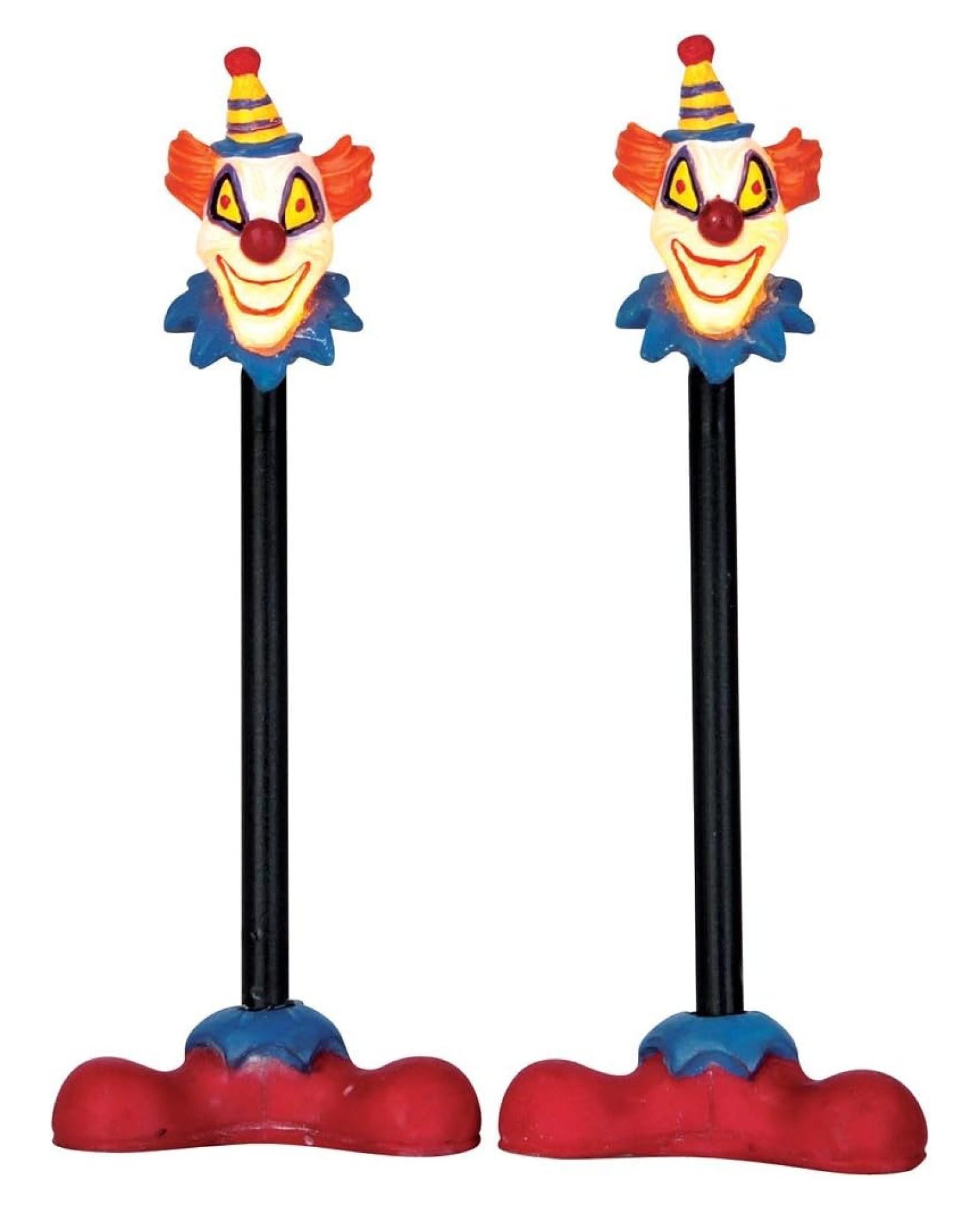Spooky Town Killer Clown Lamp Post, Set of 2, Red - Walmart.com