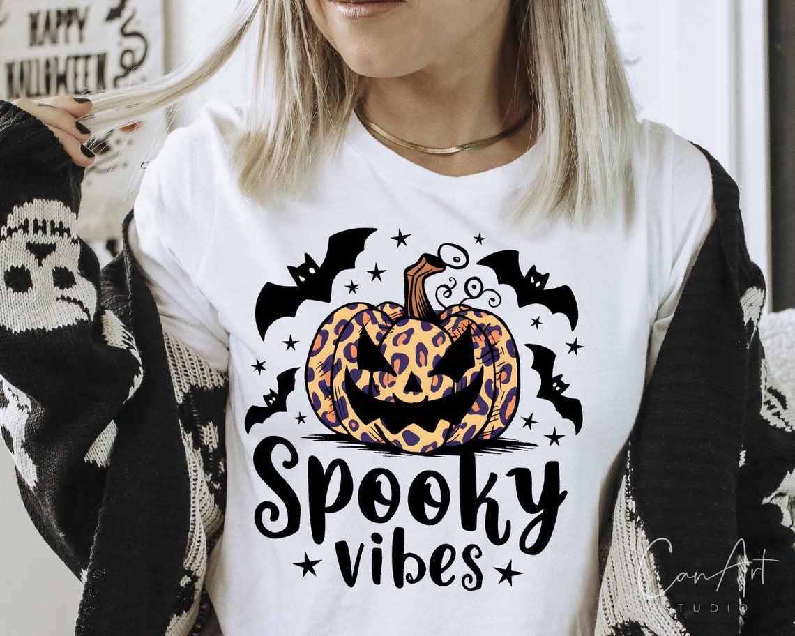 Spooky Vibes Png, Png Sublimation Designs For T-Shirts, Mugs, Spooky ...