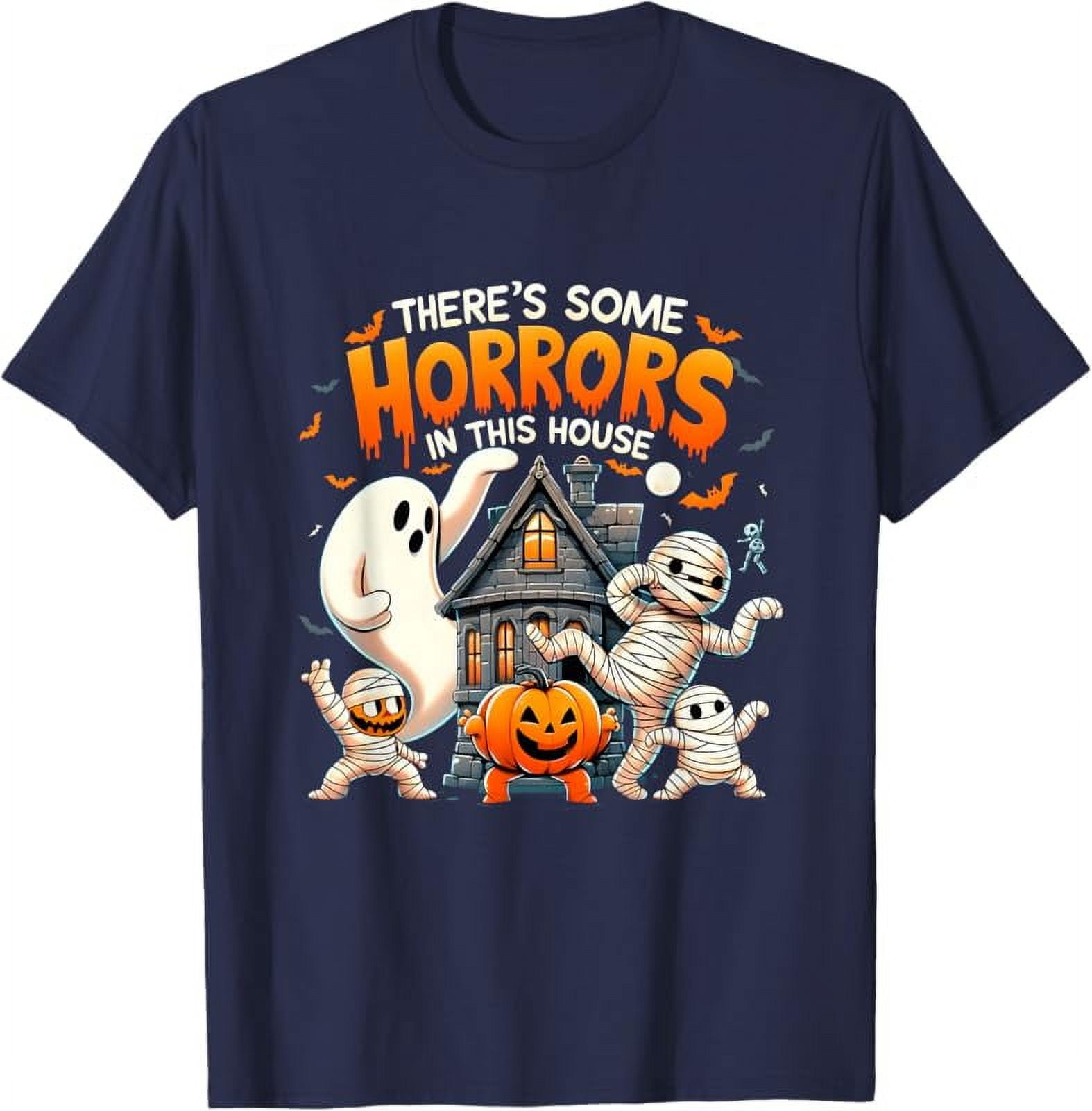 Spooky Zombies There's Some Horrors In This House Halloween T-Shirt ...
