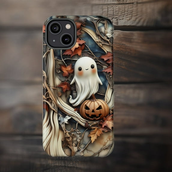 Spooky and Cute 3D Halloween Phone Case with Ghosts and Pumpkins for ...