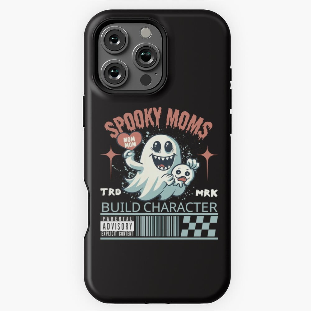 Spooky moms build character Phone Case for iPhone 16 15 14 13 12 11 Pro ...