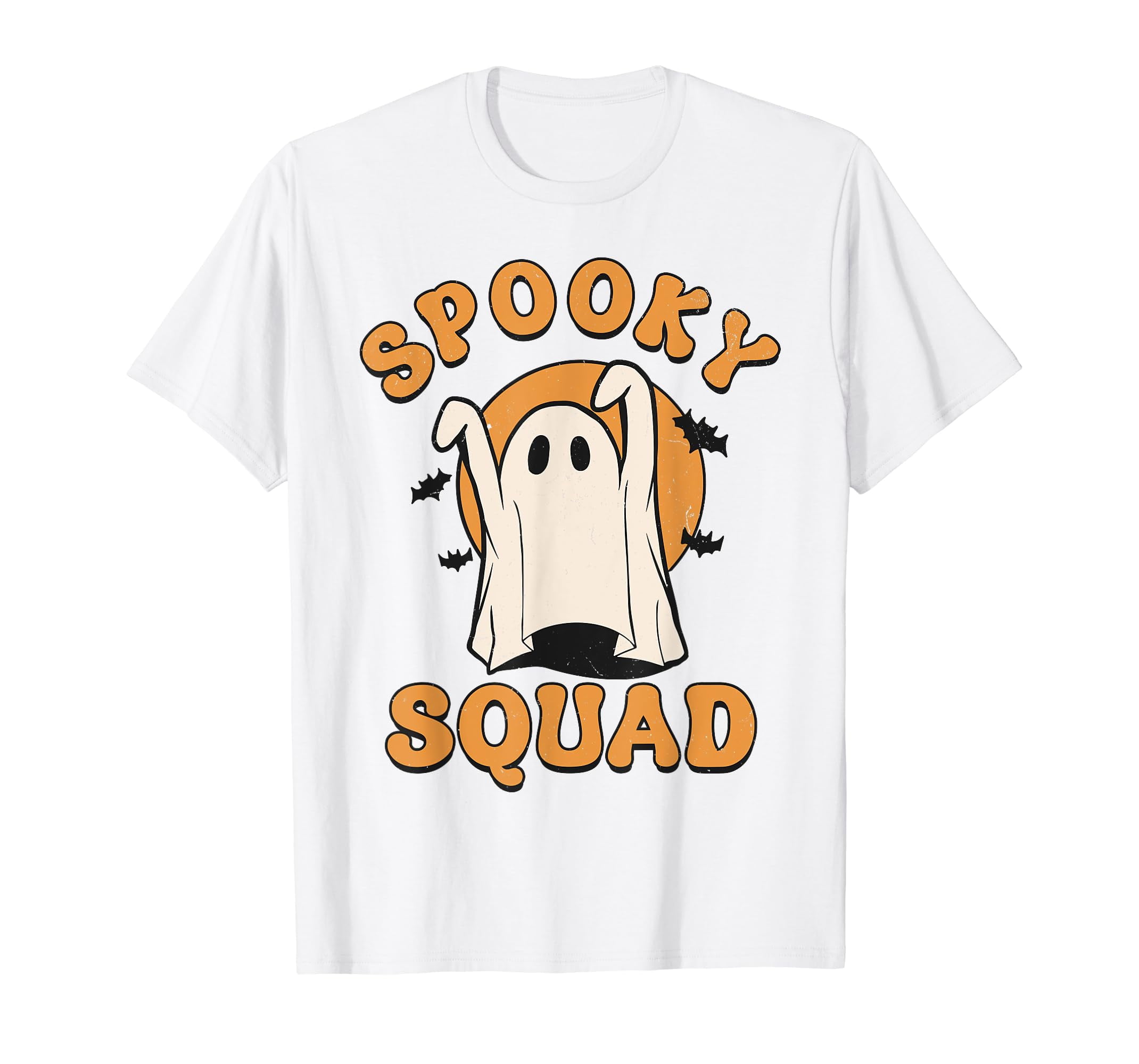 Spooky squad, retro groovy ghost, matching group halloween T-Shirt ...