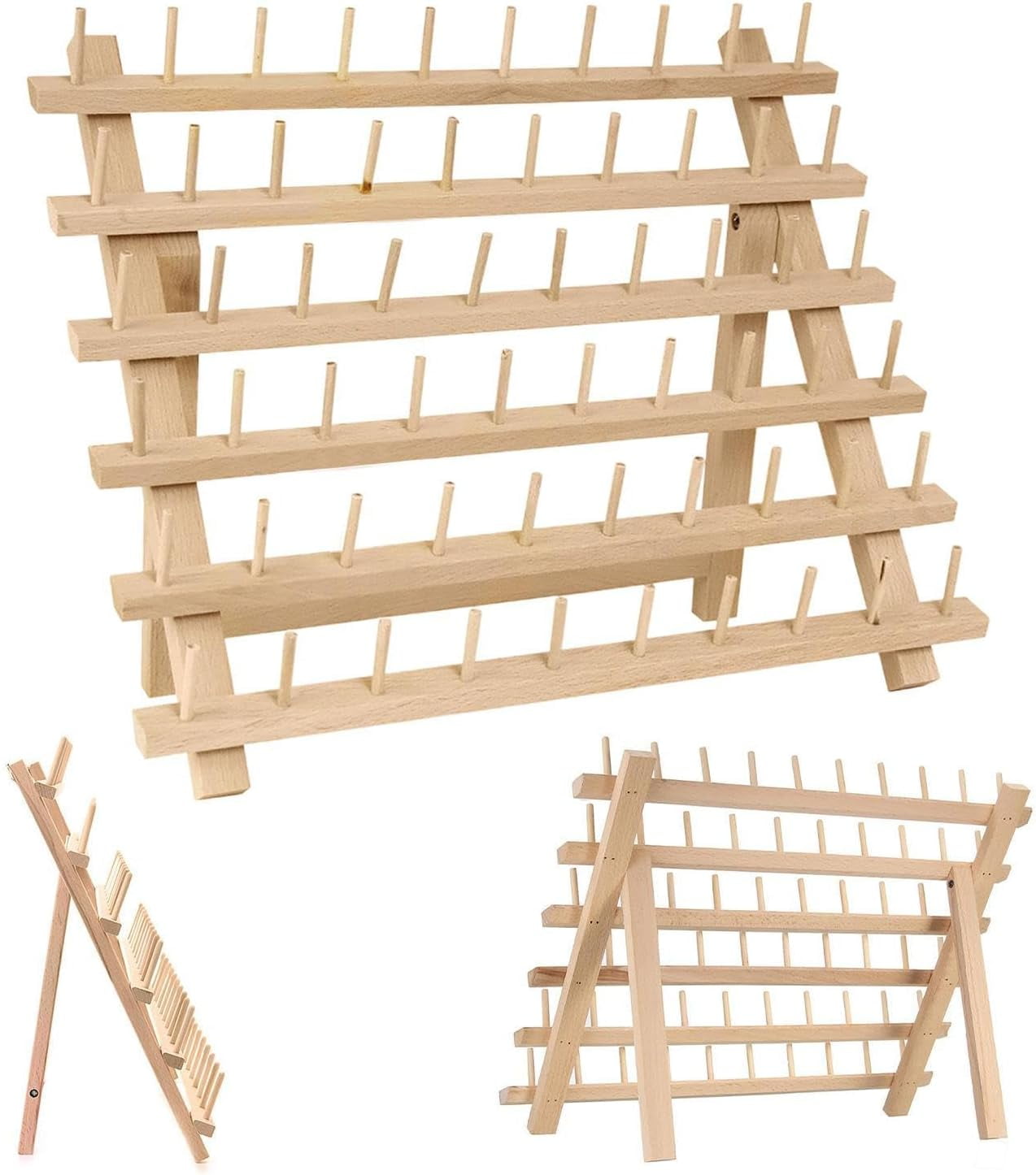 Spool Thread Holder,Folding Hair Rack | Thread Organizer, 60 Spools ...