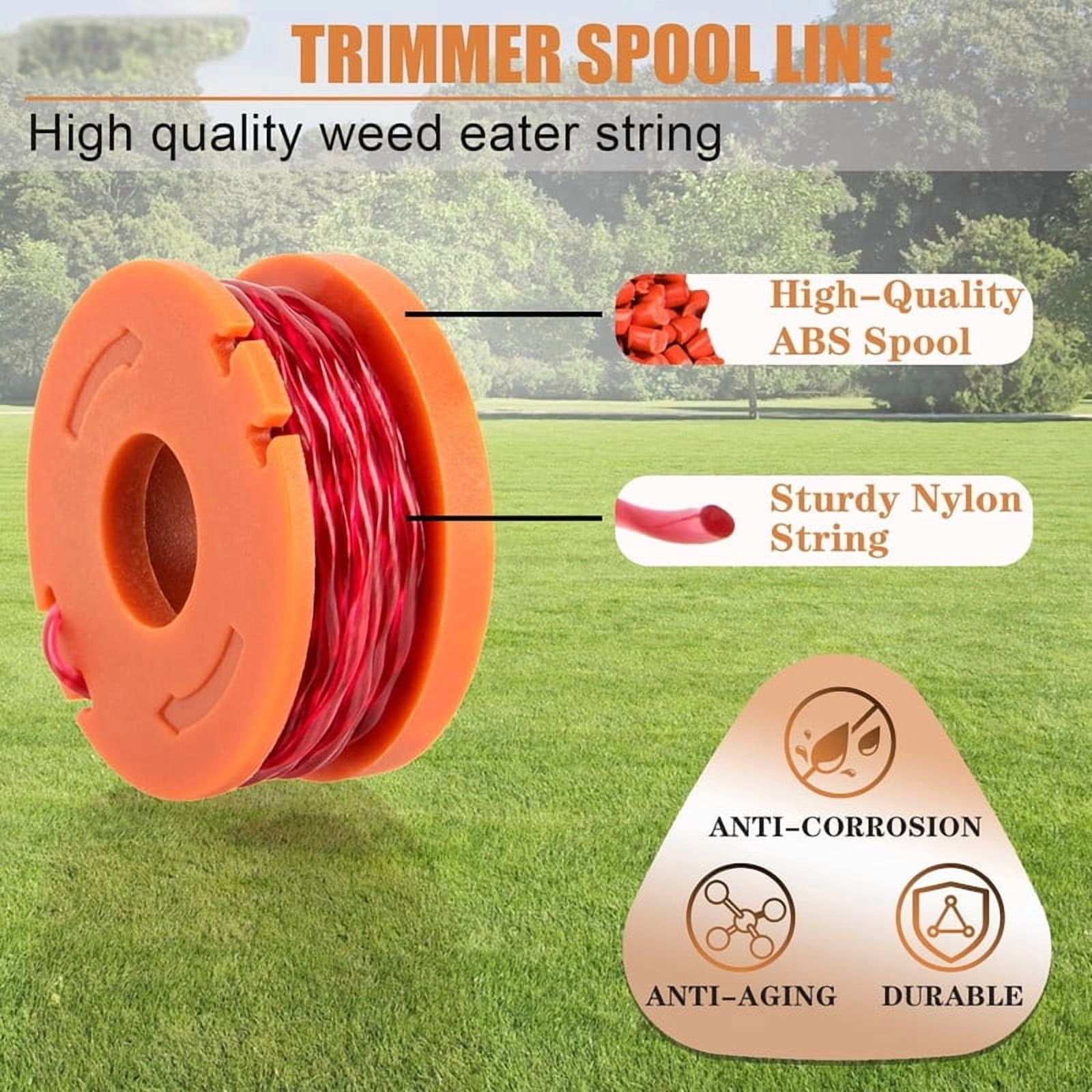 Spool for WA0010 Weed Eater String Compatible with Worx,10ft 0.065 ...