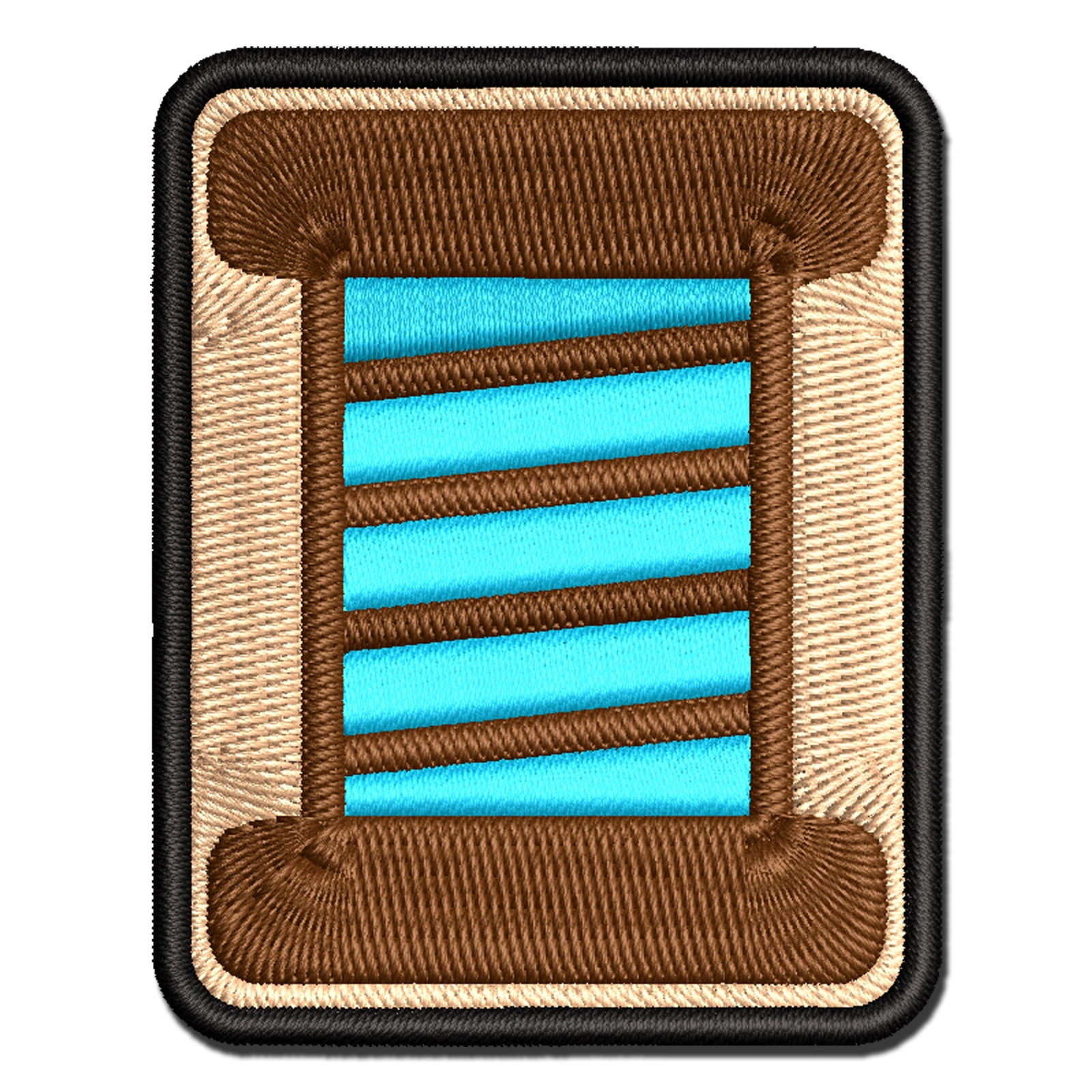 Spool of Thread Sewing Applique Multi-Color Embroidered Hook & Loop ...