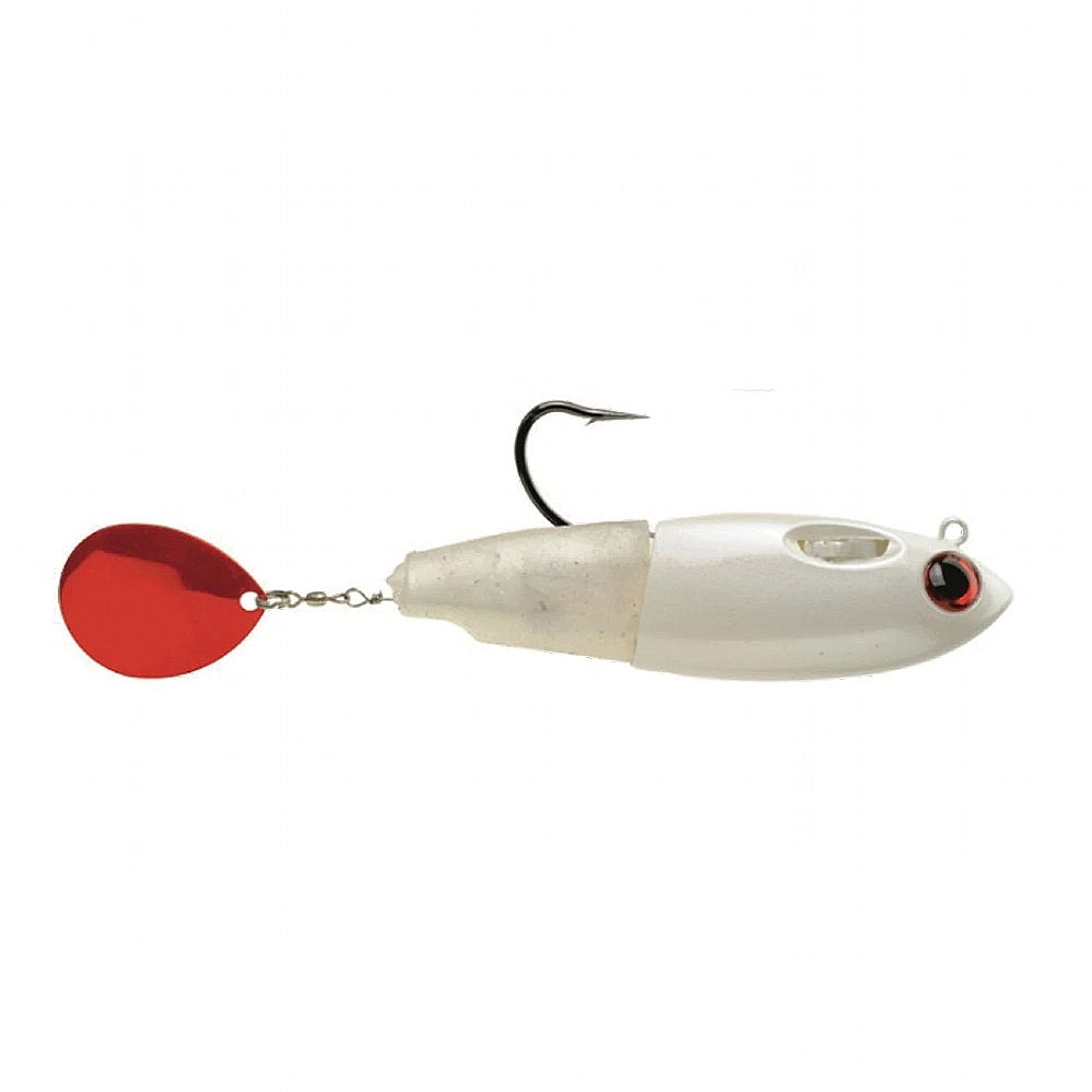 SpoolTek Tailblader SK 5", Pearl - Red Blade Lures - Walmart.com