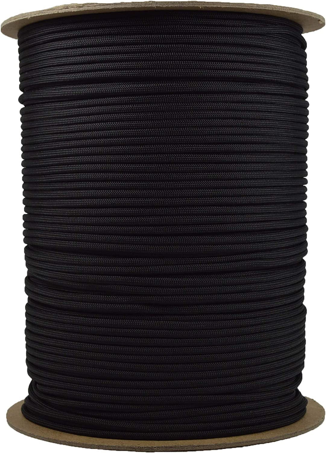 Spools of Black 550 lb Cord Type III Paracord - 4 Sizes 250, 1000, 3000 ...