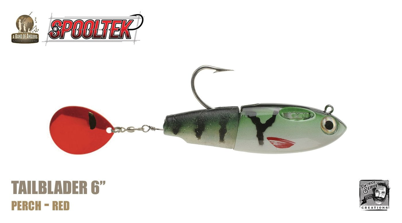 Spooltek Tailblader SK 5" Swimbait, Perch/Red - Walmart.com