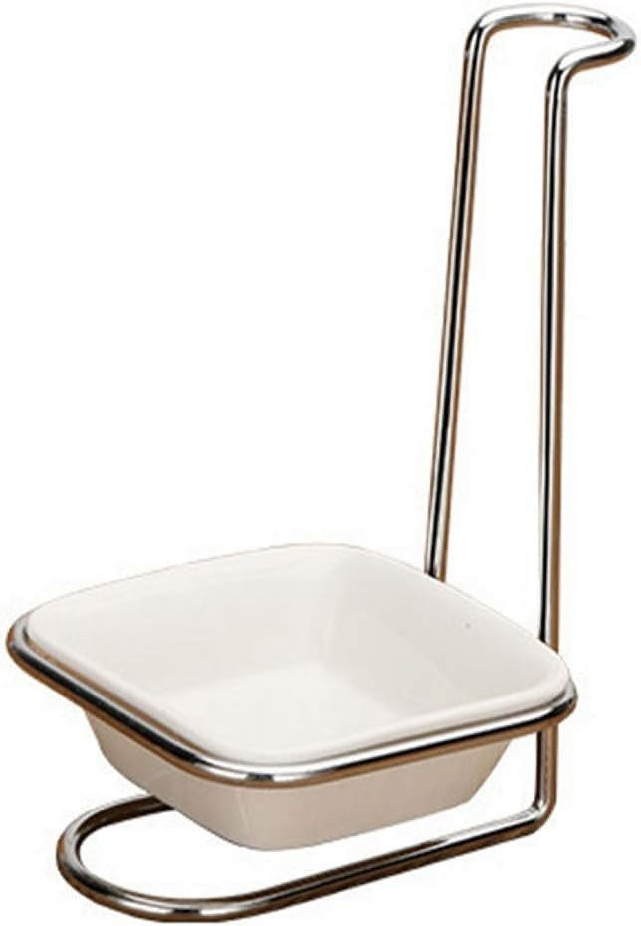 Spoon Plate Ceramic Double Ladle Spoon Rest Holder Upright Standing ...