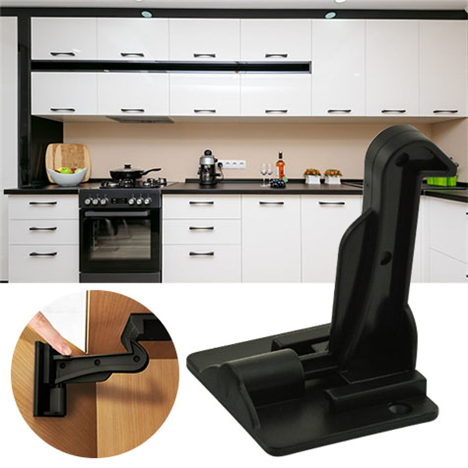 Spoon Rest, Acrylic Upgrade Kitchen Sink Faucet Organizer, Black ...